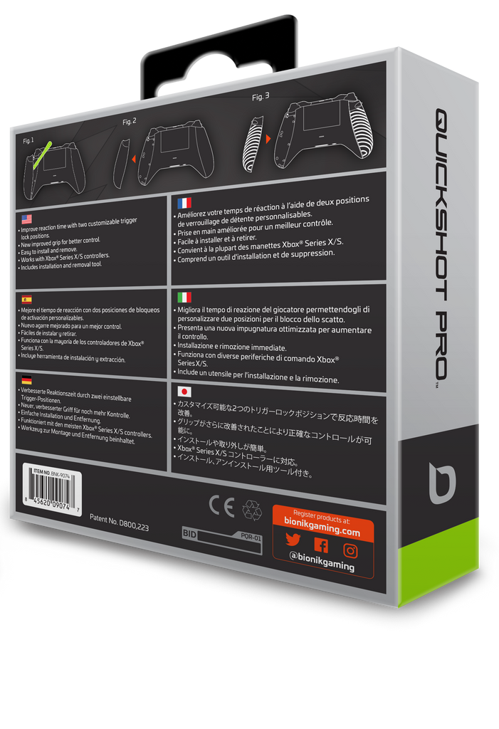 QUICKSHOT PRO XBOX SERIES XS - WHITE & BLACK